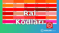 Ral Kodları - Kodları