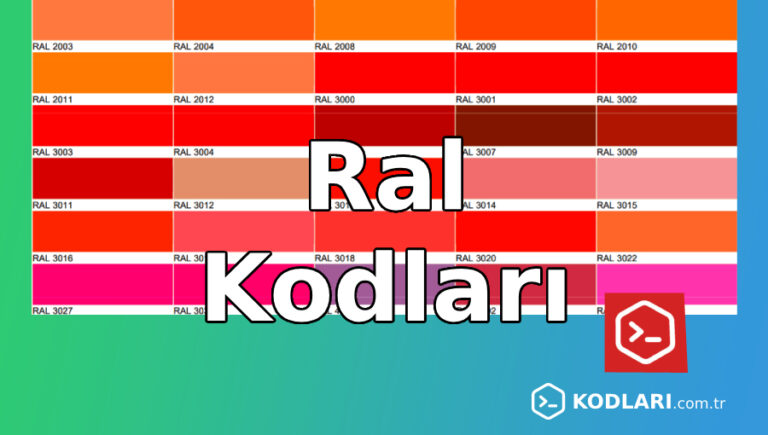 Ral Kodları - Kodları